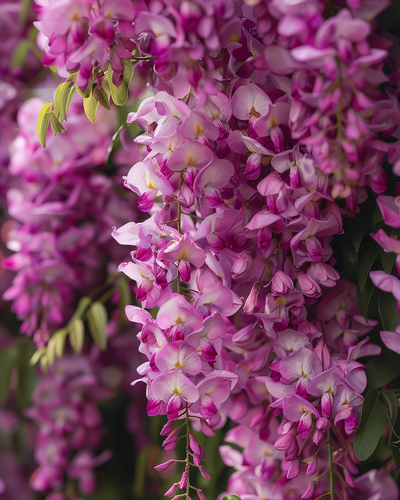 Wisteria floribunda 'Kuchi-Beni' | Pink and White Japanese Wisteria ...